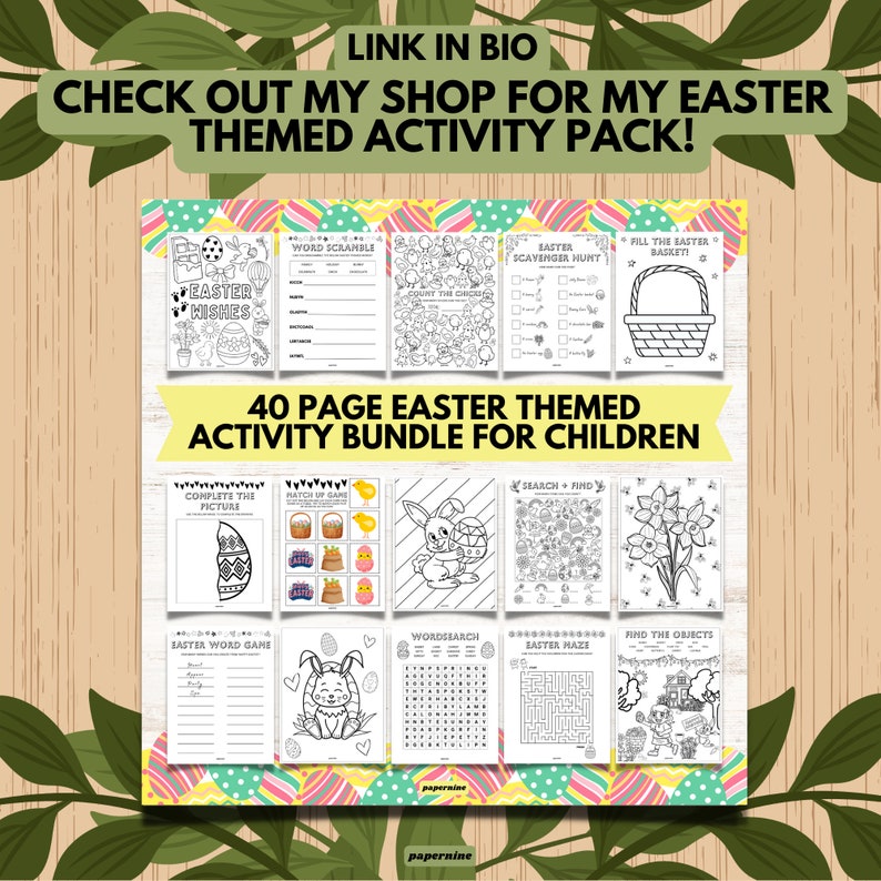 40 Page Easter Religious Themed Printable Activity Bundle - Etsy