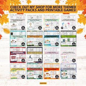Ultimate Thanksgiving Printable Activity Book for Kids | Fun Games ...