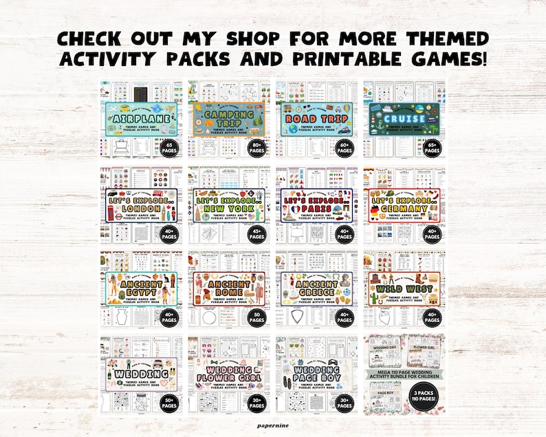 Christmas Printable Activity Book for Kids: Holiday Games, Puzzles ...