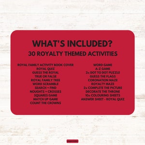 Ultimate Royal Family Themed Printable Activity Bundle Pack for ...
