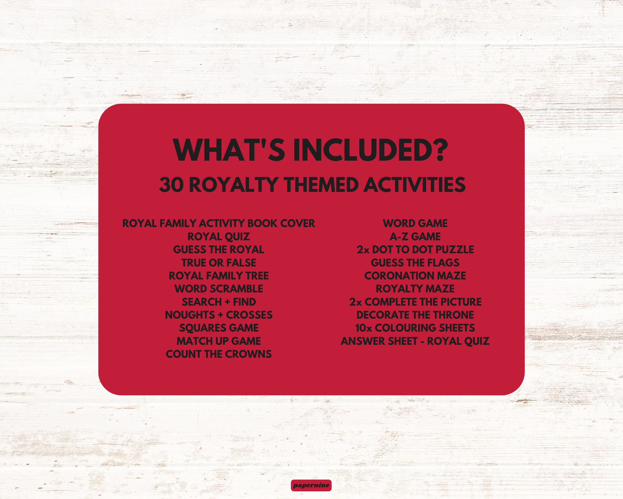 Ultimate Royal Family Themed Printable Activity Bundle Pack for ...