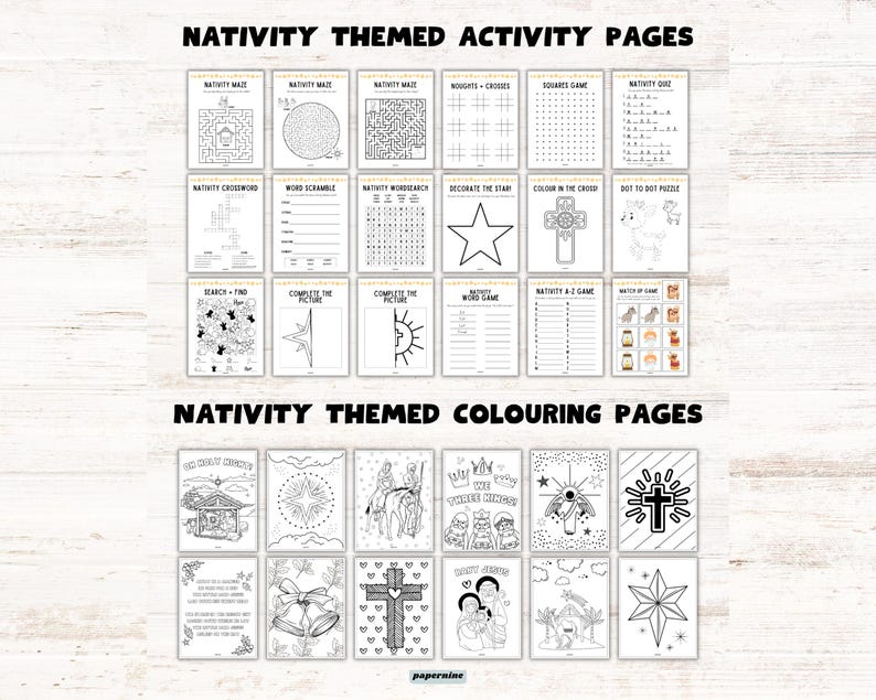 Christmas Printable Activity Book Bundle for Kids: Holiday Games ...