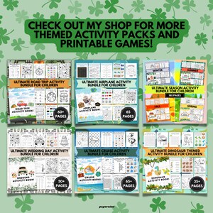 35 Page St Patrick's Day Themed Printable Activity Bundle Pack Saint ...