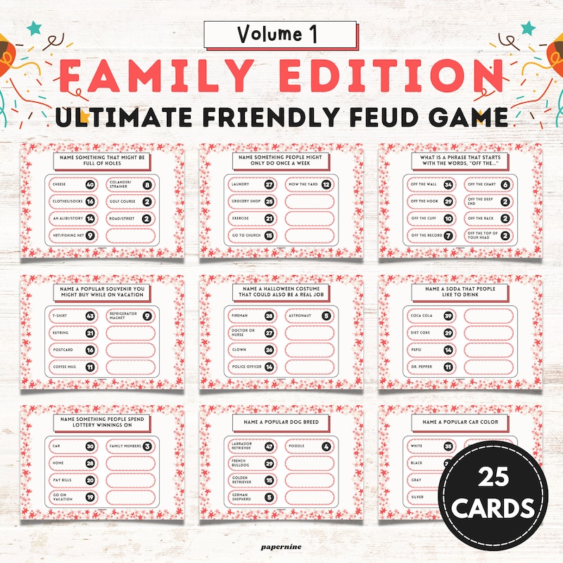 Family Feud - Etsy