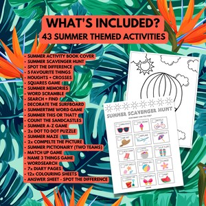 Ultimate Summer Themed Printable Activity Bundle Pack for Children 45 ...