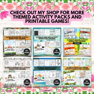 35 Page Mother's Day Themed Printable Activity Bundle Kids Party Games ...
