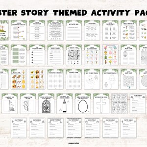 Ultimate Easter Story Printable Activity Book for Kids | Christian ...