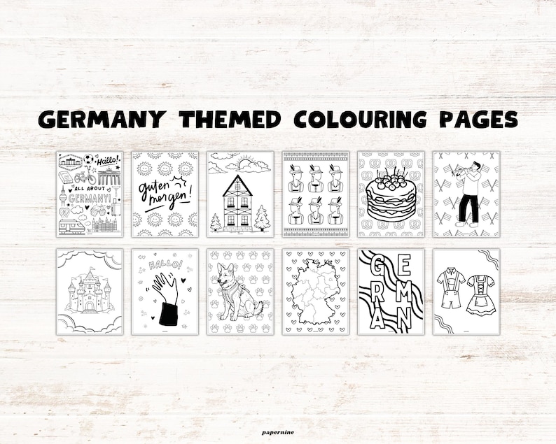 Germany Printable Activity Book for Kids: Travel Games, Puzzles ...