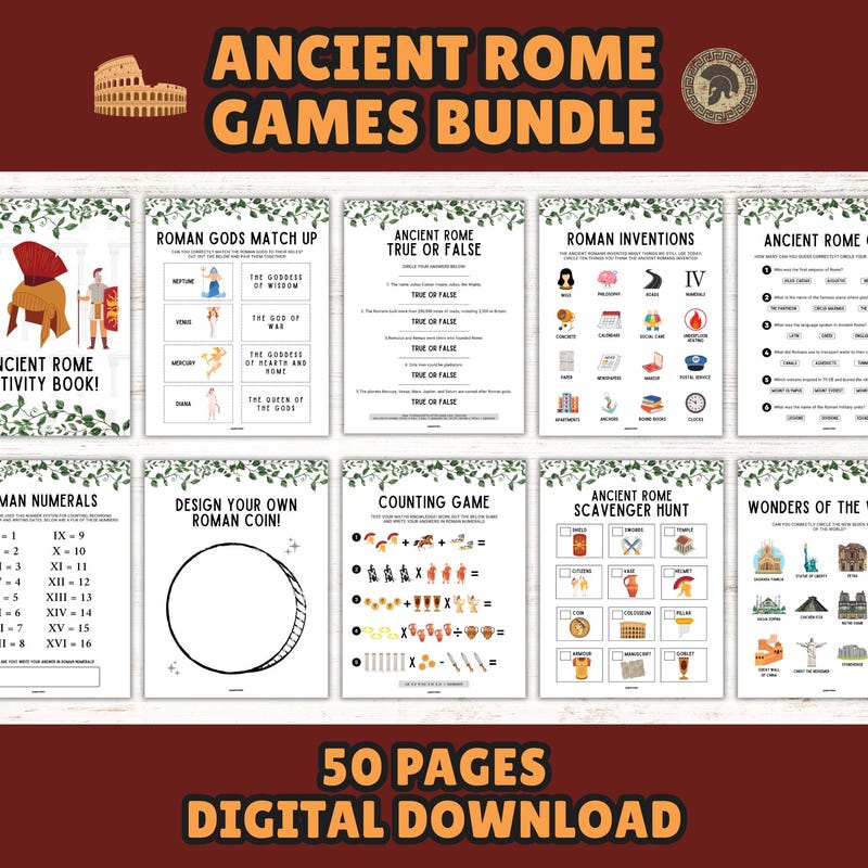 History Activity Sheets - Etsy UK