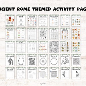 Ultimate Ancient Rome Printable Activity Book for Kids | Fun History ...
