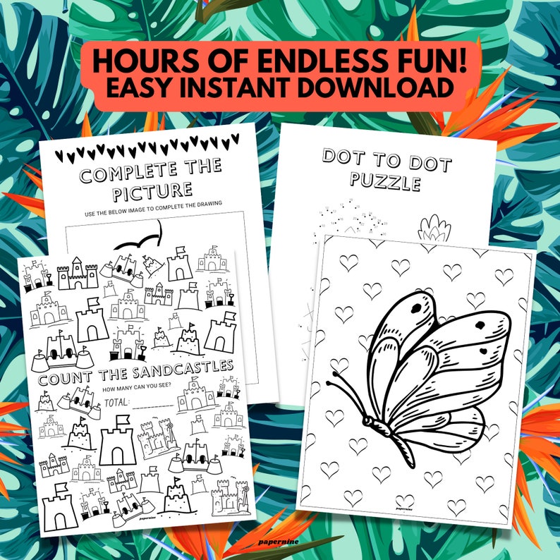 Ultimate Summer Themed Printable Activity Bundle Pack for - Etsy