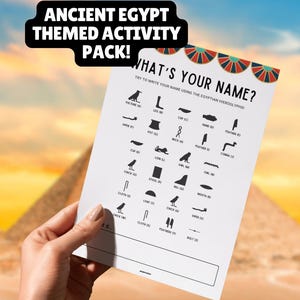 Ultimate Ancient Egypt Themed Printable Games Activity Bundle 40+ Pages ...
