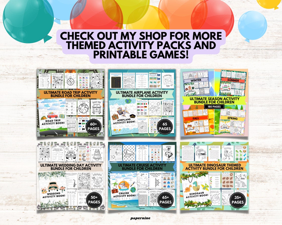 Birthday Printable Placemat Colouring Sheet Happy Birthday Party Favour ...