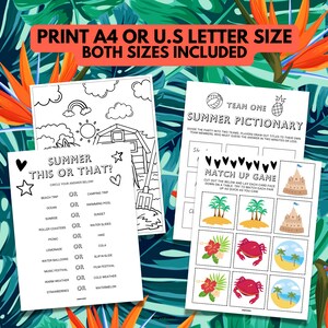 Ultimate Summer Themed Printable Activity Bundle Pack for Children 45 ...
