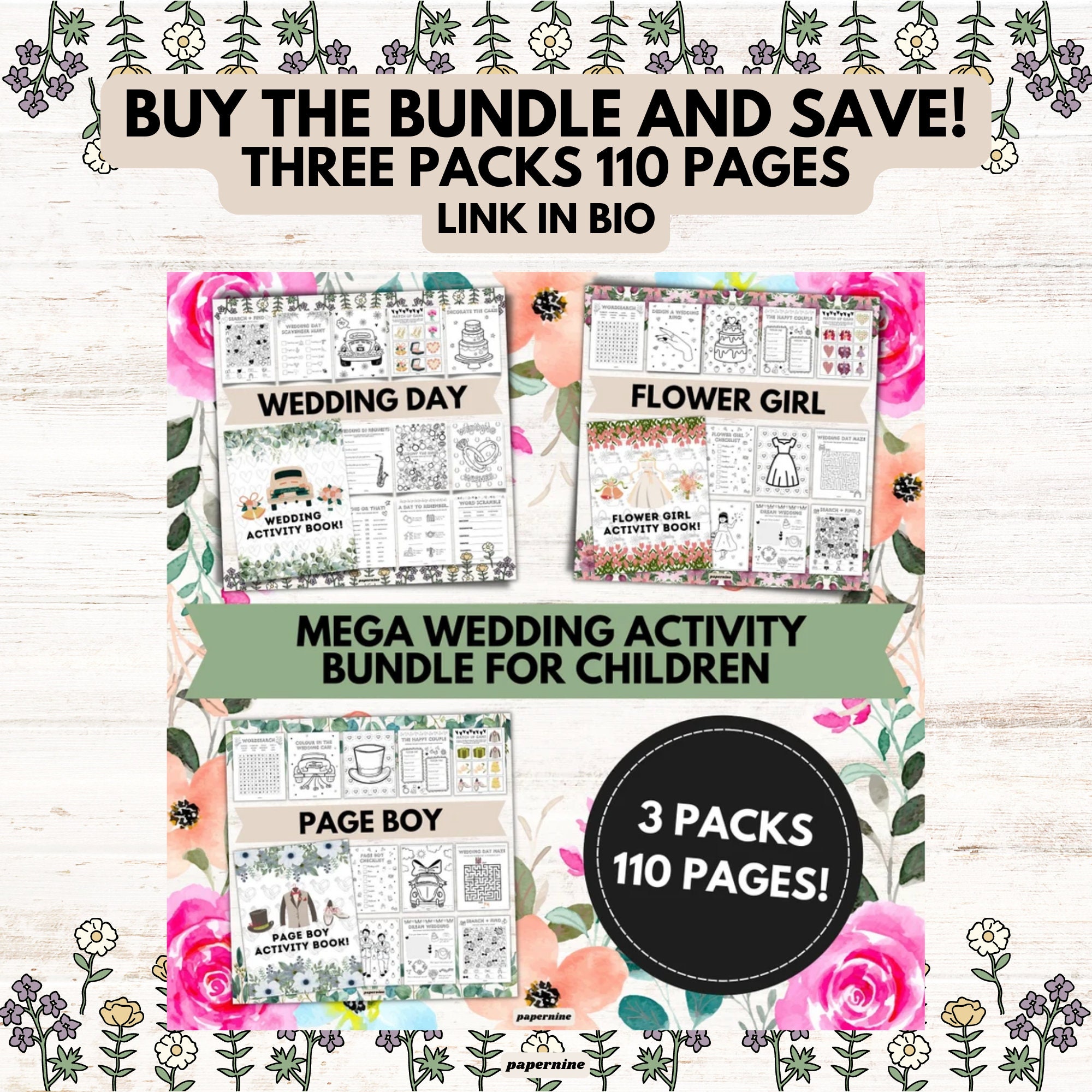 Ultimate Wedding Day Themed Printable Activity Bundle Pack for - Etsy UK