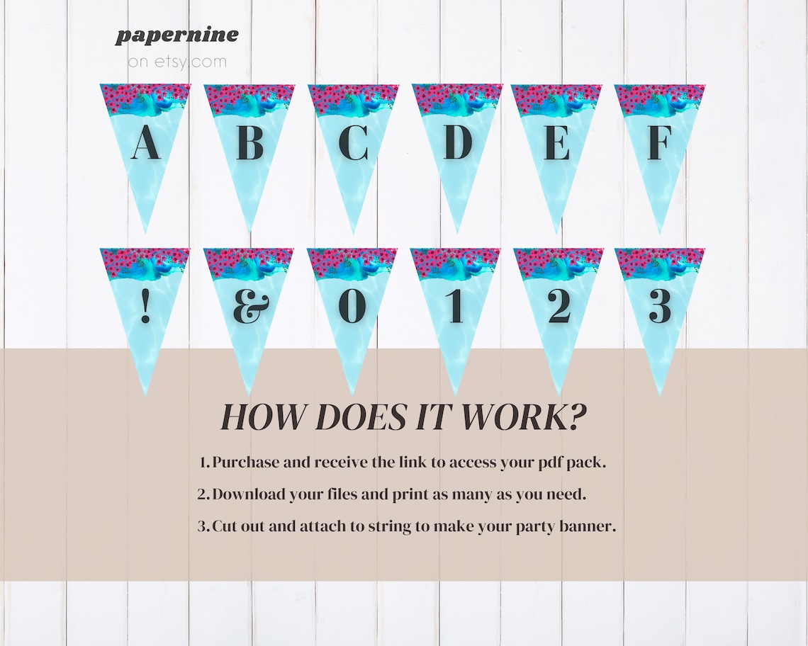 Mamma Mia Party Bunting: ABBA Theme Banner (instant Download) - Etsy