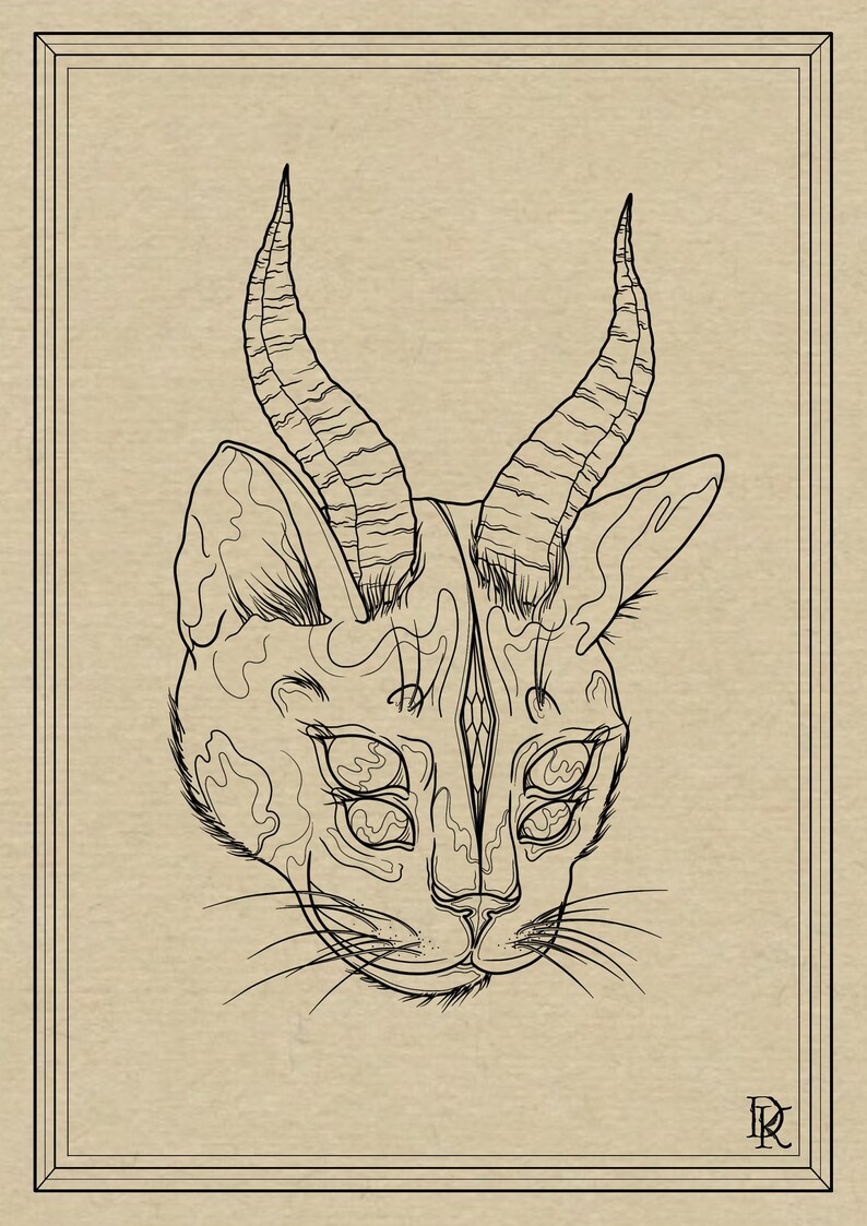 Print Hell Cat - Etsy