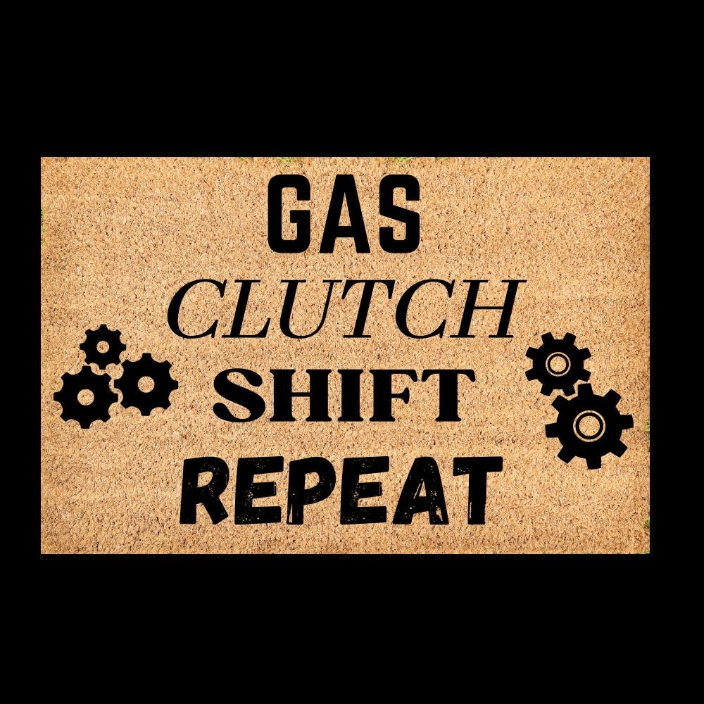 Racing Door Mat Drag Racing Motorcycle Racing Shifting Gears Porch Mat ...