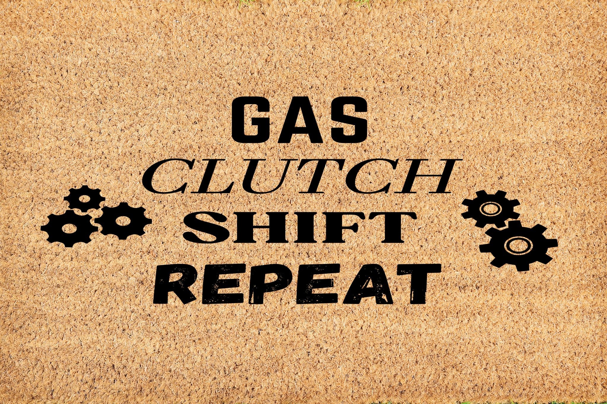 Racing Door Mat Drag Racing Motorcycle Racing Shifting Gears Porch Mat ...