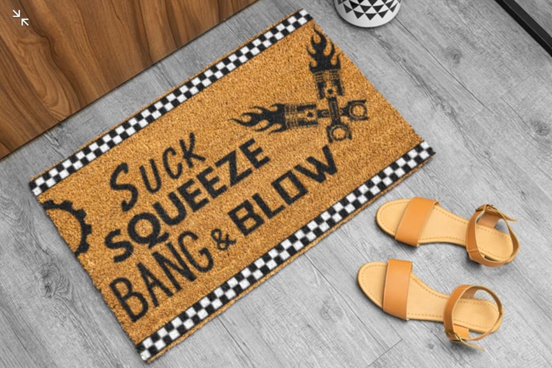 Racing Door Mat, Car Enthusiast, Mopar, Mechanics Door Mat, Garage Door Mat, Custom Door Mat ...