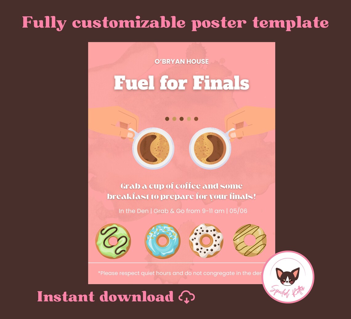Editable Breakfast Event Canva Poster Template RA Flyer Customizable ...