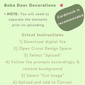 Boba Tea Door Decoration Cricut Cricut Upload Bubble Tea RA Door Dec ...