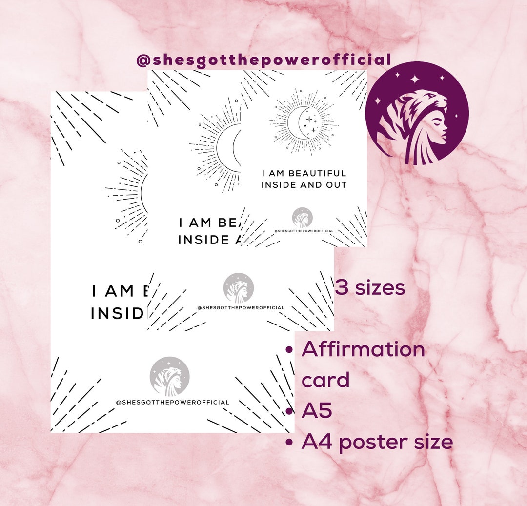 ADHD Affirmation Cards Poster, Positive Card Anxiety, ADHD Affirmation ...