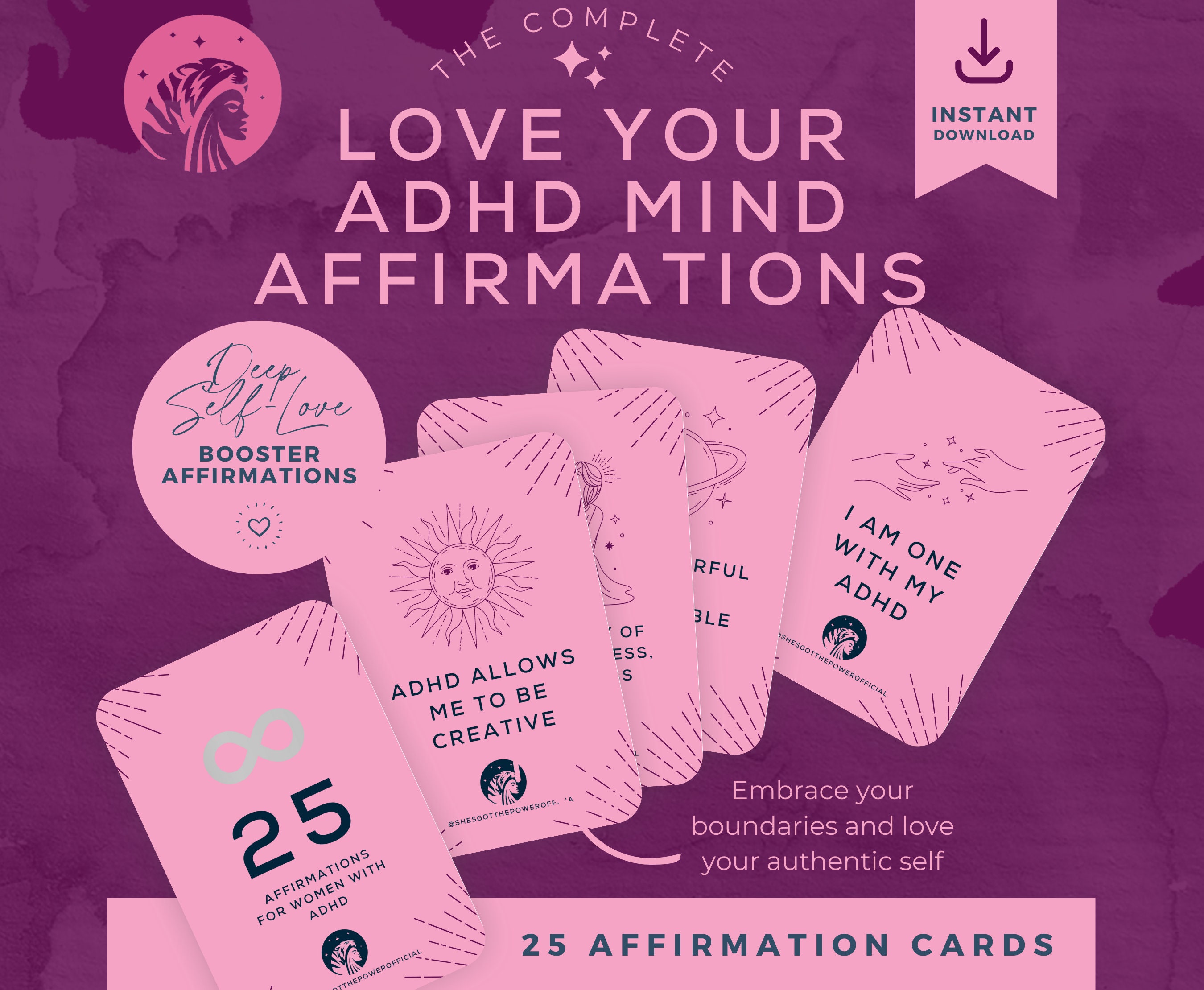 ADHD Poster Quote A4 Affirmation Cards, Positive Card Anxiety, ADHD ...