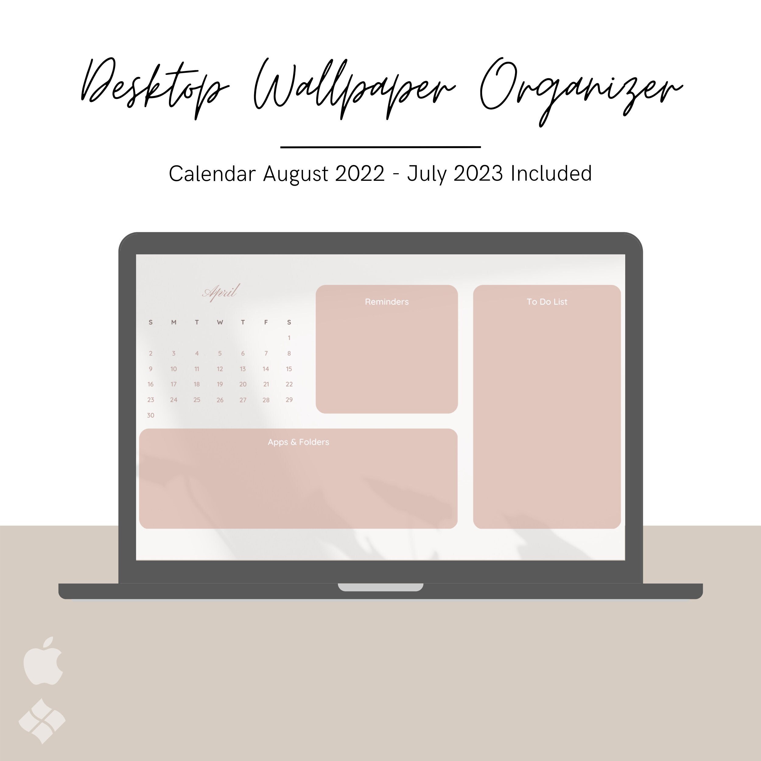 August 2022 Calendar Desktop Wallpaper