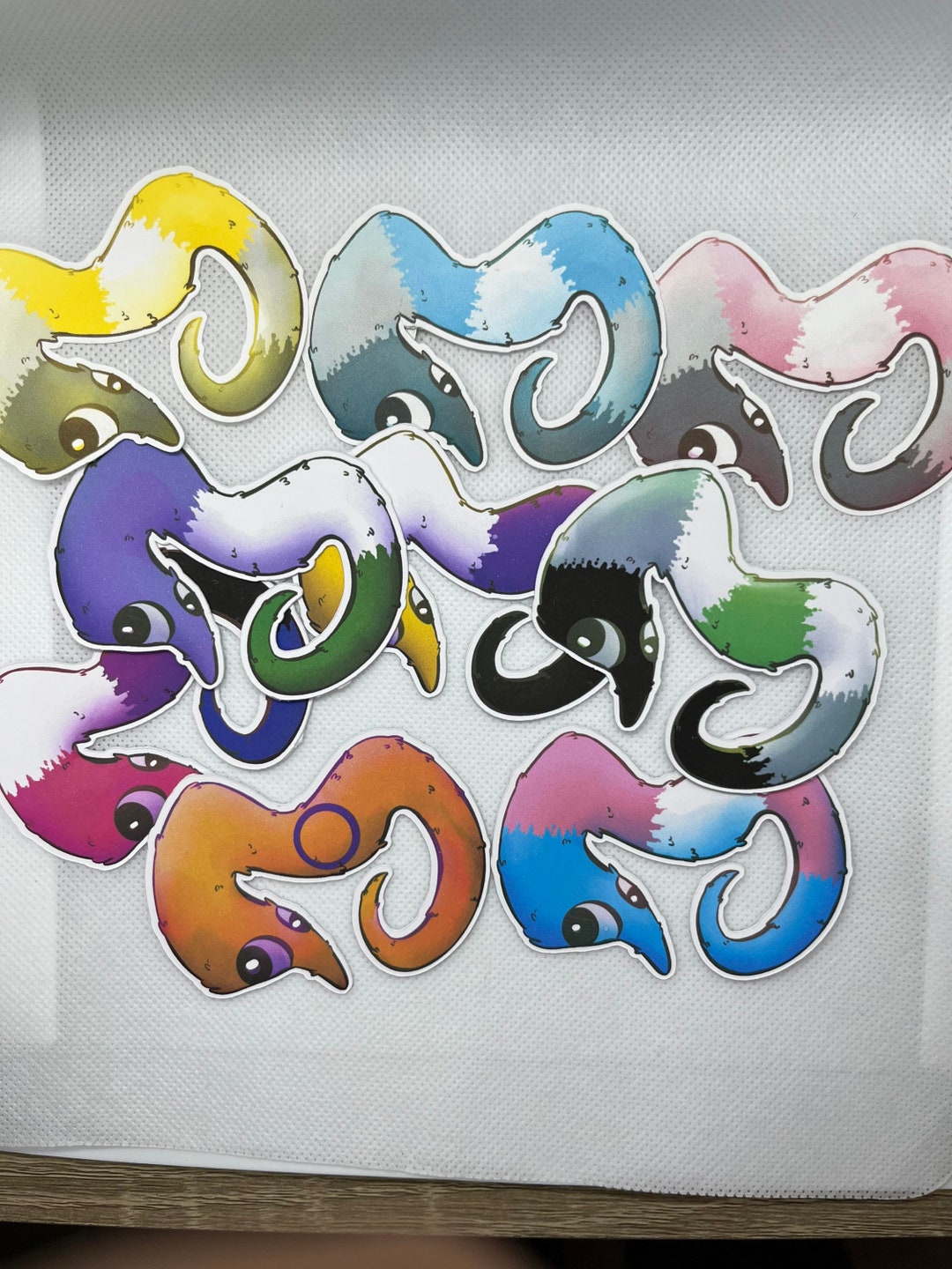 Pride Worm Stickers Gender Flags - Etsy