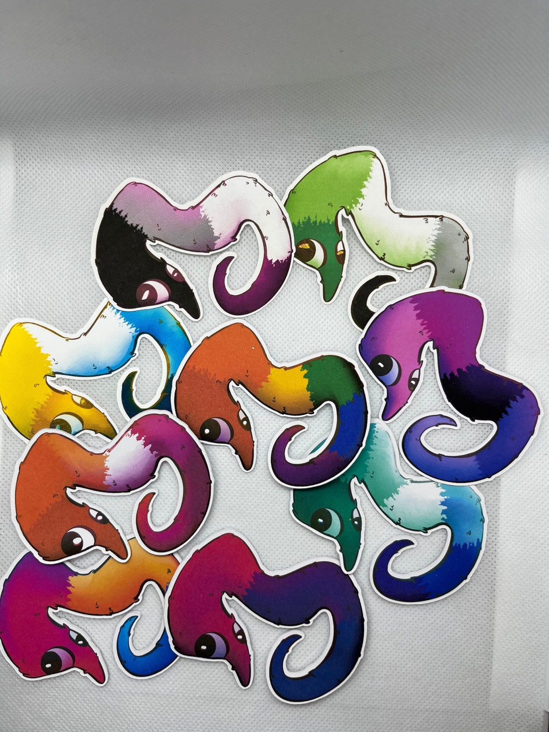 Pride Worm Stickers Sexuality Flags - Etsy