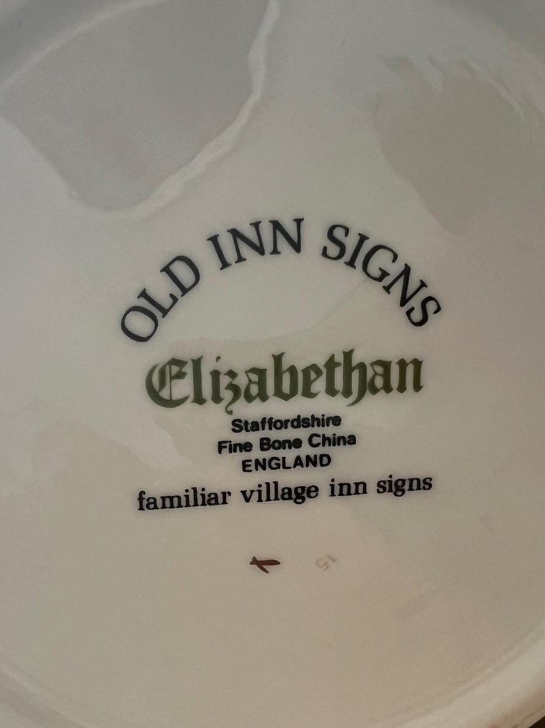 Rare Vintage Elizabethan Old Inn/familiar Village Signs Staffordshire ...