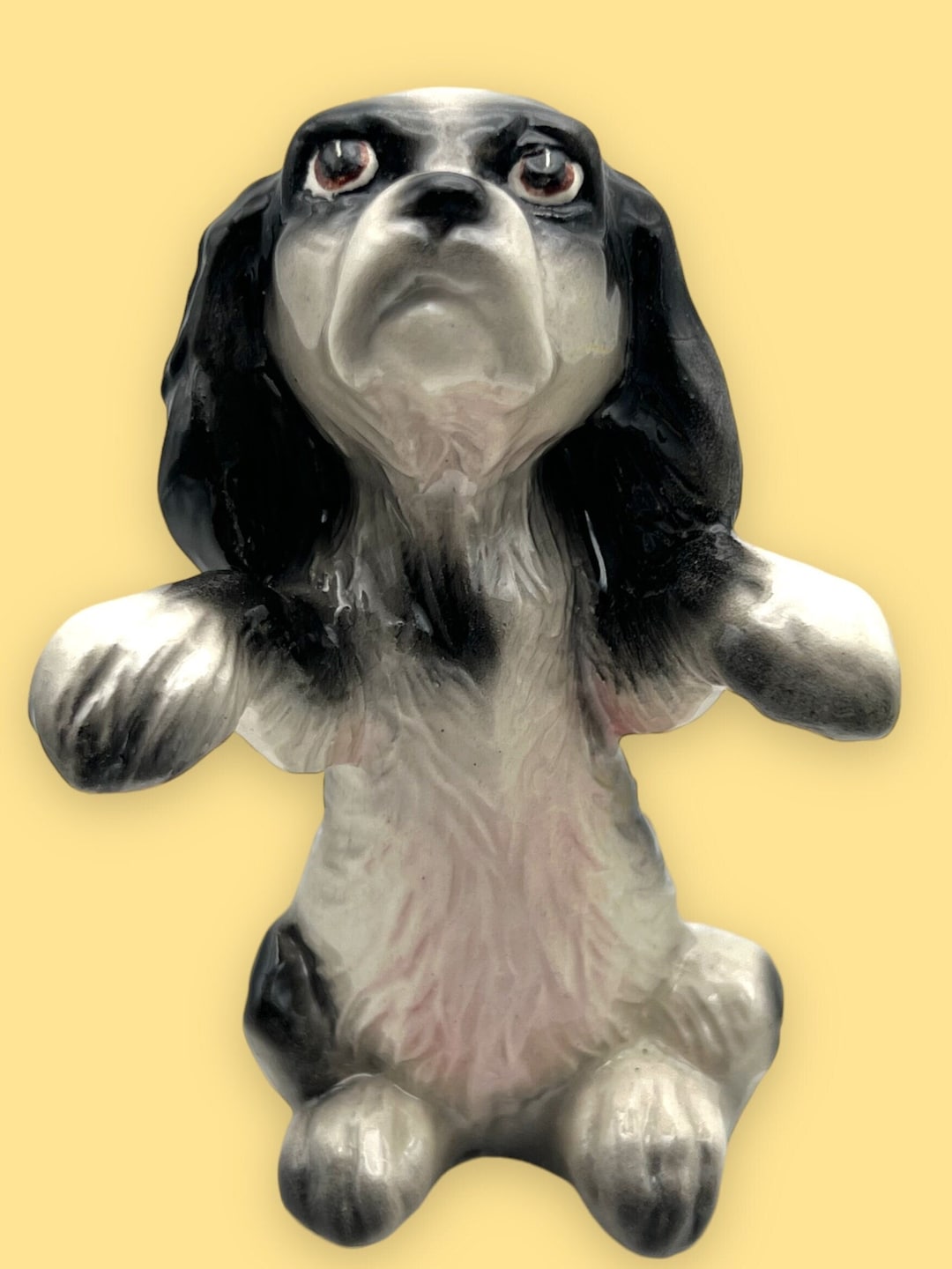 RARE Vintage MCM Brad Keeler Art Ware Begging Spaniel So. Calif Pottery ...
