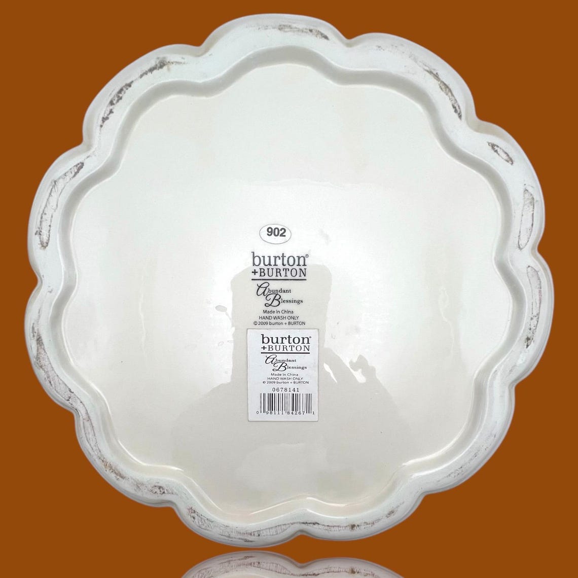 RARE Vintage Autumn/fall Pumpkin Serving Dish Hand Painted Burton ...