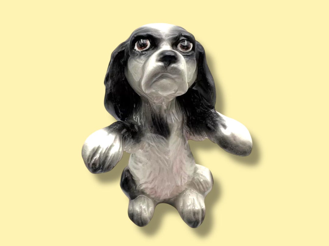 RARE Vintage MCM Brad Keeler Art Ware Begging Spaniel So. Calif Pottery ...