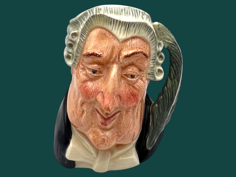 Vintage 1958 "the Lawyer" Toby Jug Royal Doulton & Co. England Medium ...