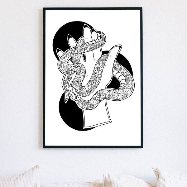 Trippy Line Drawing - Etsy
