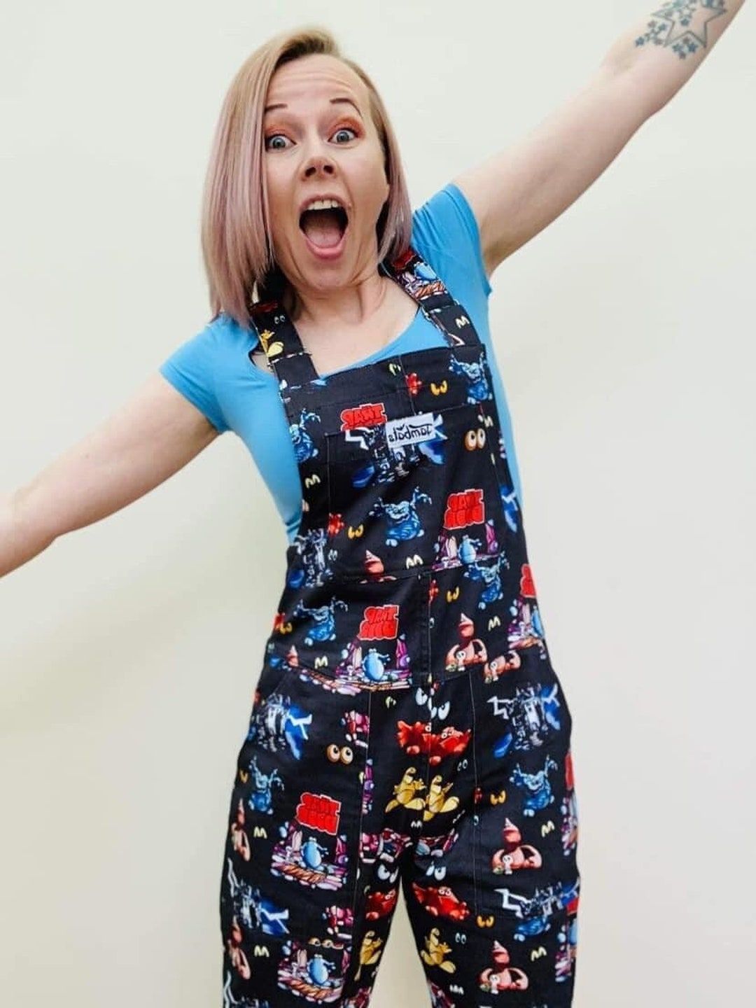 Trapdoor Dungarees: 80s Nostalgic Stretch Cotton Overalls (sizes 4XS ...