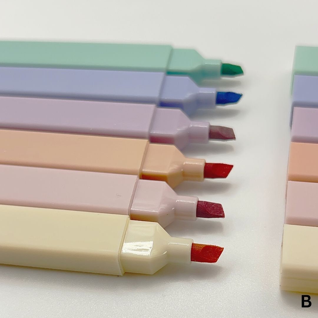 Macaron Highlighters Pastel Marker & Highlighter - Etsy Australia