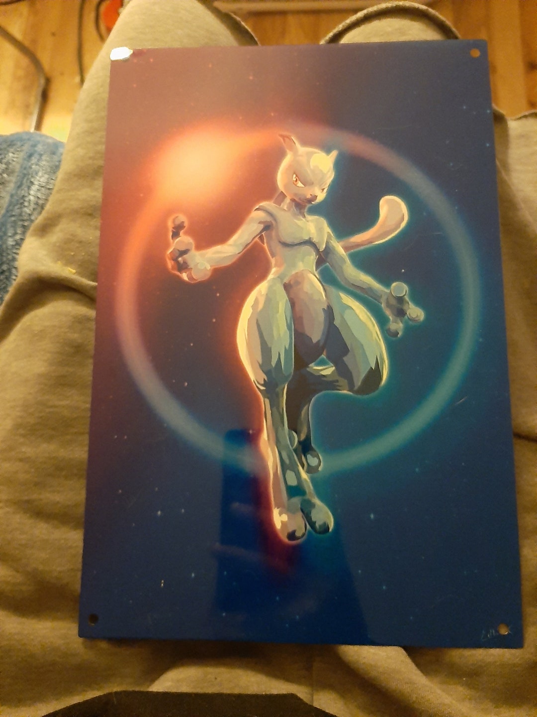 Mewtwo Metal Sign - Etsy