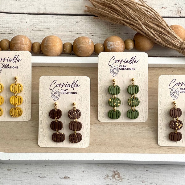 Fall Polymer Clay Earrings - Etsy