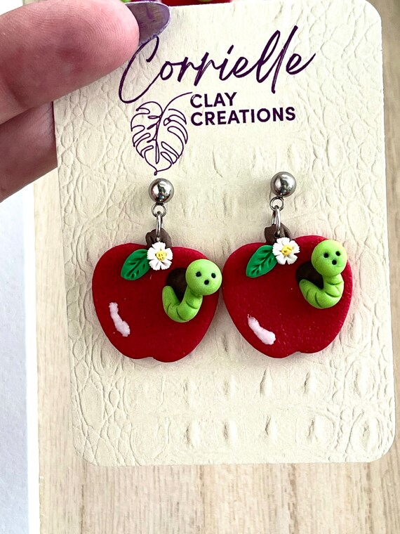 Clay Apple With Worm