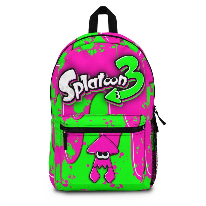 Splatoon 3 Backpack Pocket Cute Squid Paint Nintendo School Adult Kids ...