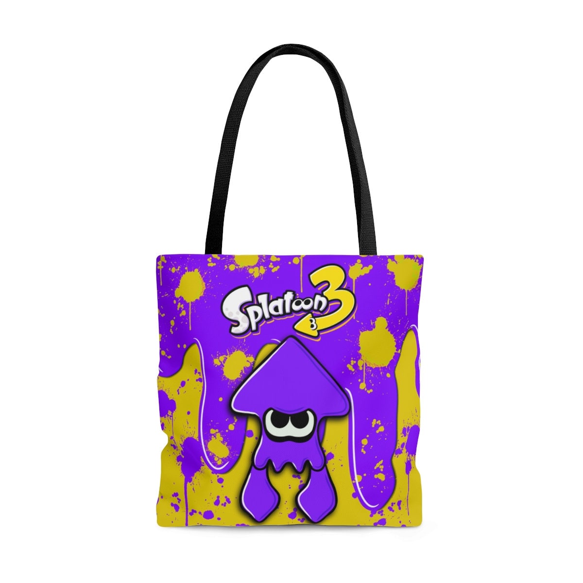 Splatoon 3 AOP Tote Bag Cute Squid Paint Nintendo School Adult Kids ...