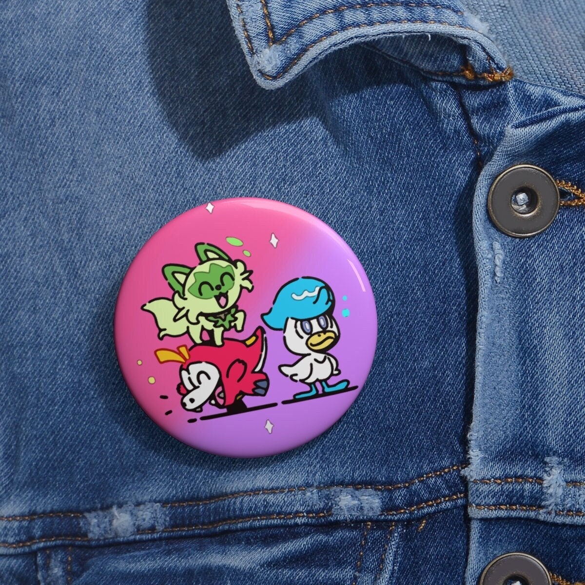 Pokemon Pin Kawaii Anime Merch Scarlet Violet Fuecoco - Etsy