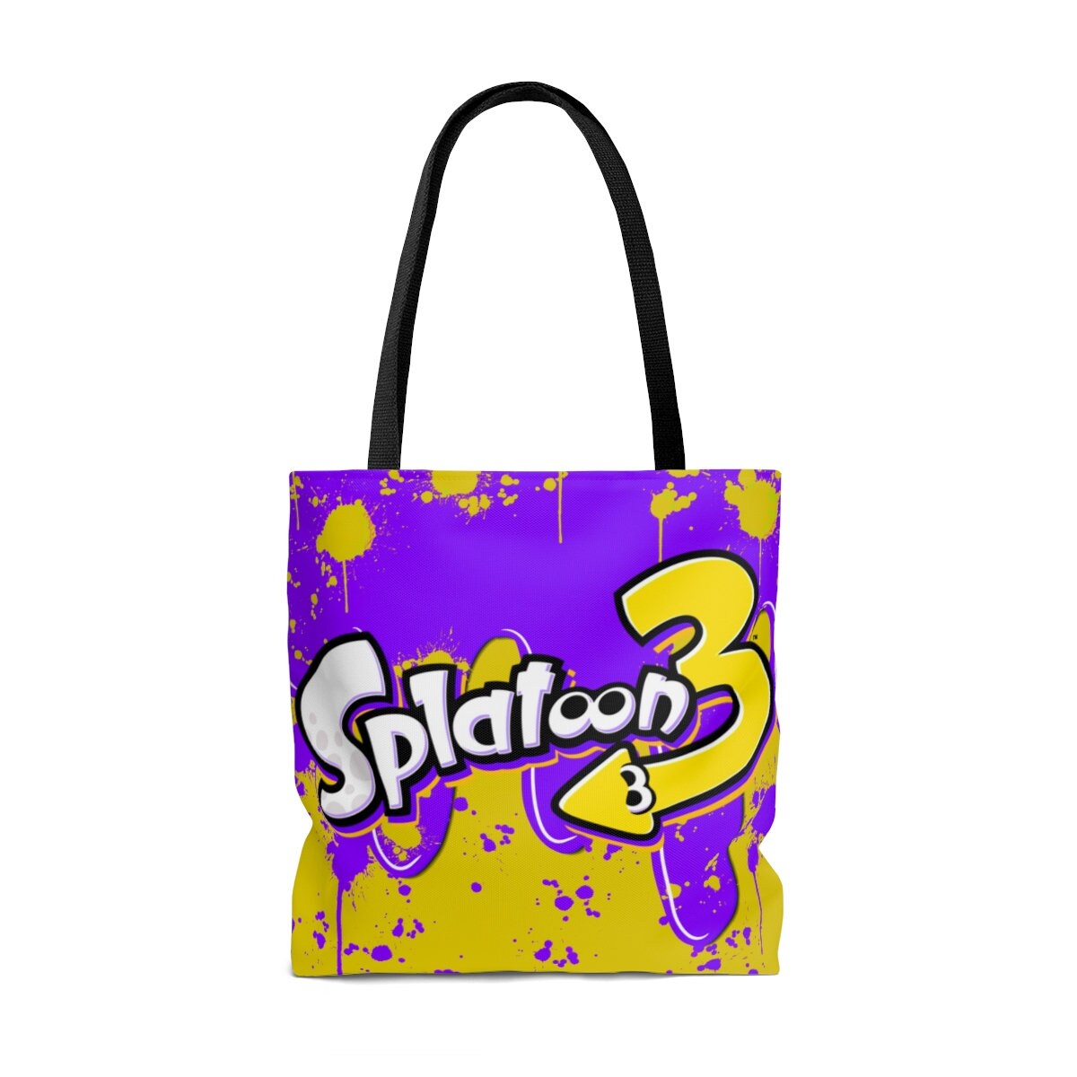 Splatoon 3 AOP Tote Bag Cute Squid Paint Nintendo School Adult Kids ...