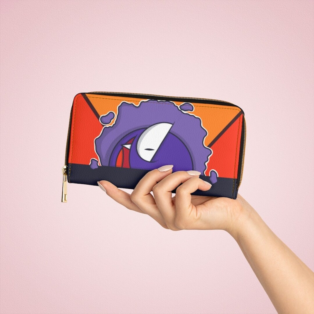 Pokemon Gastly Zipper Kawaii Wallet Anime Goth Gothic Cute Halloween ...