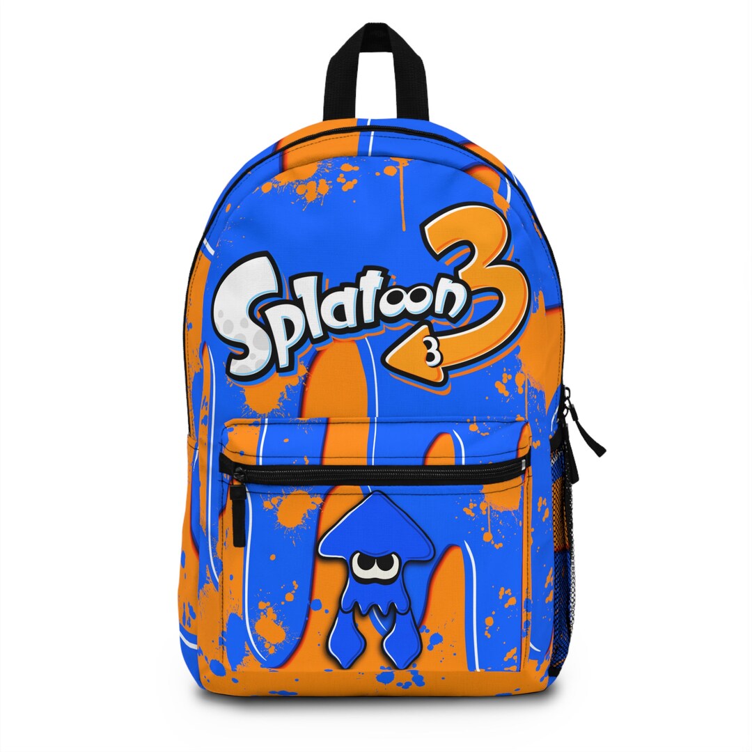 Splatoon 3 Backpack Pocket Cute Squid Paint Nintendo School Adult Kids ...