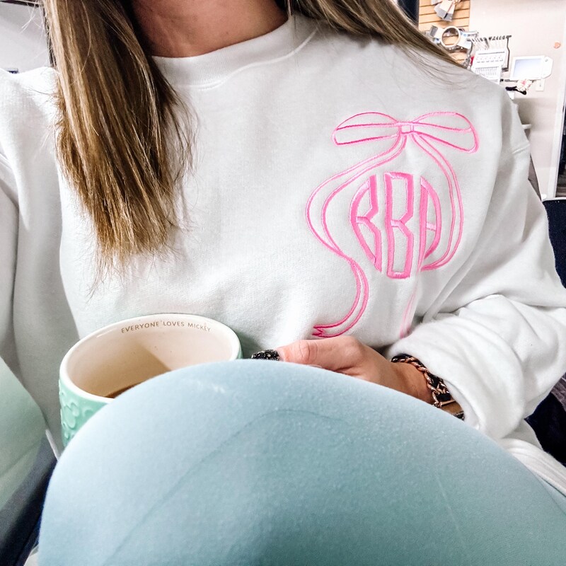 Bow Monogram - Etsy