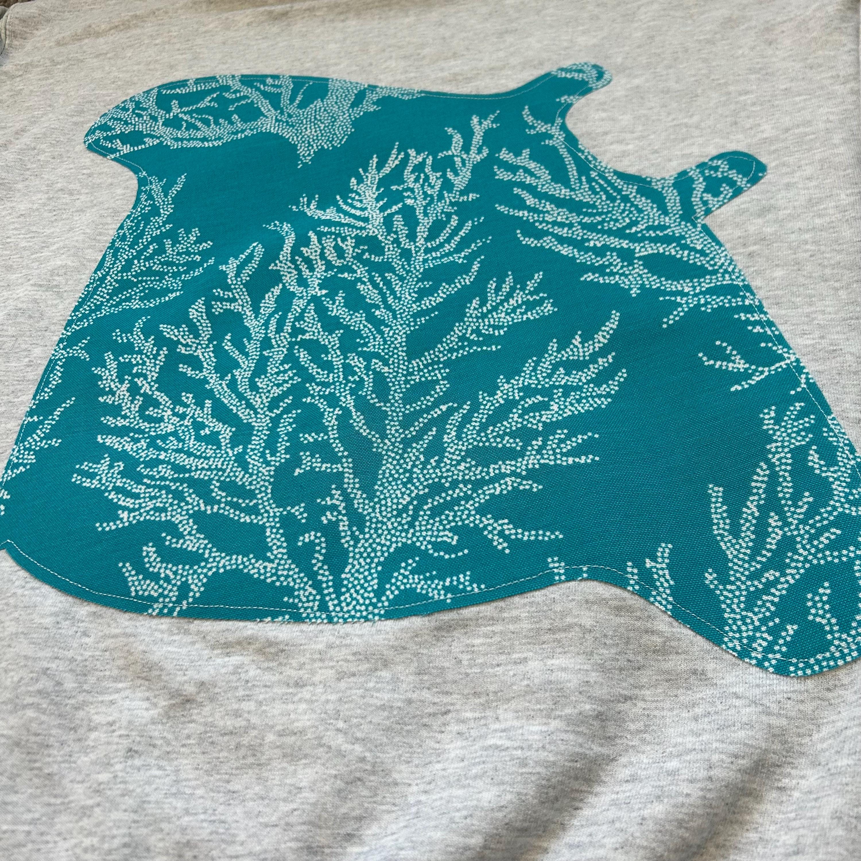 Stingray Hoodie | Coral Teal Sewn Fabric | Beachy | Coastal Cove | See ...